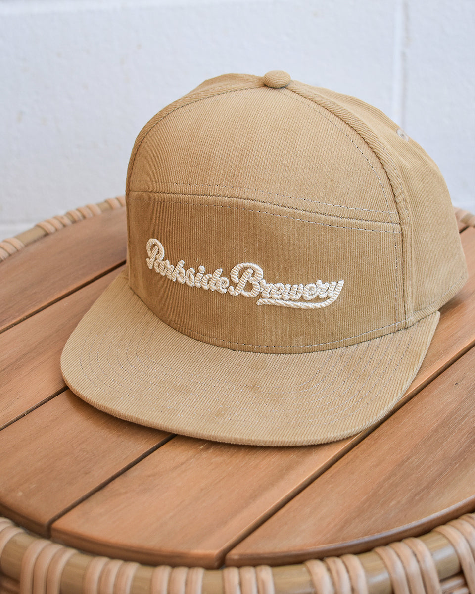 Mid Crown Corduroy Snapback Hat - Rope-Embroidery Logo – The Parkside ...